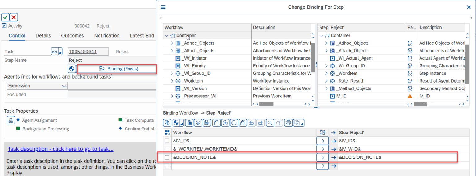 SAP Workflow : Read decision note for a task action from MyInbox