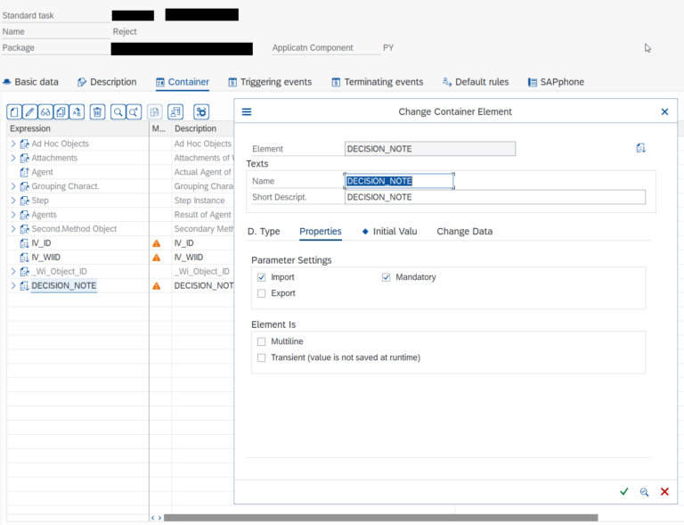 Sap Workflow Read Decision Note For A Task Action From Myinbox